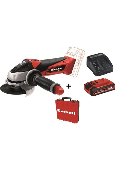Einhell Te-Ag 18/115 Li Akülü Avuç Taşlama + 3.0 Ah Plus Starter Kit + Çanta Einhell Te-Ag 18/115 Li Akülü Avuç Taşlama + 3.0 Ah Plus Starter Kit + Çanta