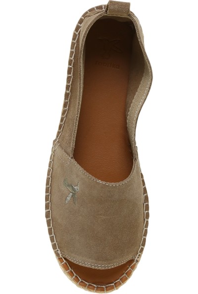 Fabrika Deri Vizon Kadın Espadril