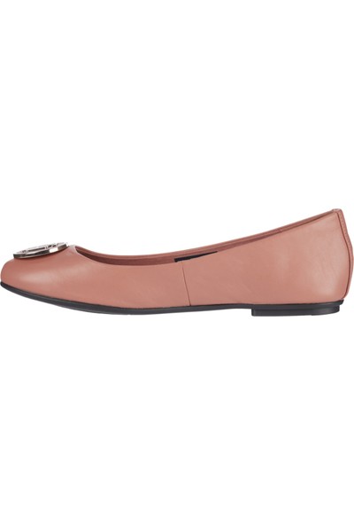 Tommy Hilfiger FW0FW05782SM8 Pembe Kadın Babet
