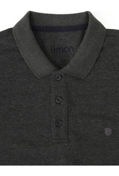 Limon Kısa Kollu Pamuklu Düz Erkek Polot-Shirt