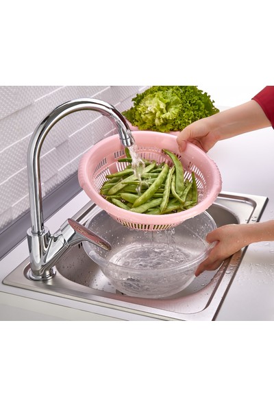Sev Plastik Süzgeçli Badya