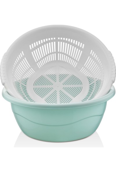 Sev Plastik Süzgeçli Badya Renkli Sev Plastik Süzgeçli Badya Renkli