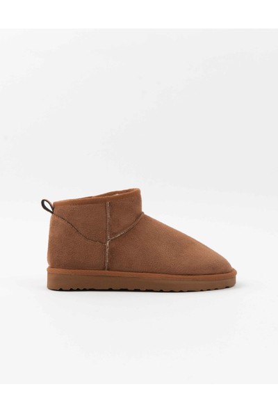 Nişantaşı Shoes Mini Taba Süet Yarım Bot Içi Tüylü Kalın Taban Kadın Ayakkabı Nişantaşı Shoes Mini Taba Süet Yarım Bot Içi Tüylü Kalın Taban Kadın Ayakkabı