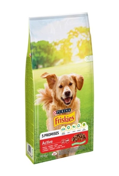 Friskies Active Etli Yetişkin Köpek Maması 10Kg Friskies Active Etli Yetişkin Köpek Maması 10Kg