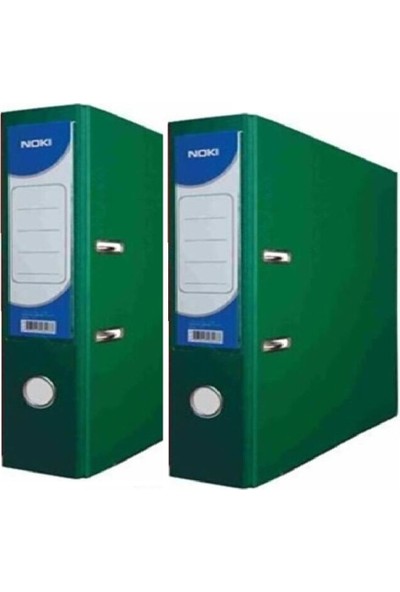 Noki Büro Klasör Geniş Noki Yeşil Büro Klasörü Halkalı 2 Adet