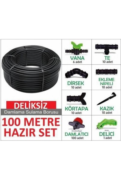 Serdrip Damlama Sulama Hortum Seti Deliksiz 100 M Serdrip Damlama Sulama Hortum Seti Deliksiz 100 M