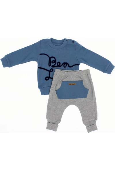 Elçi Kordene Nakışlı Erkek Bebek Alt Üst Takım
