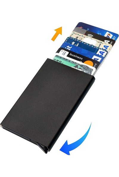 Fitfiyat Otomatik Mekanizmalı Alüminyum Kredi Kartlık Rfıd Koruma