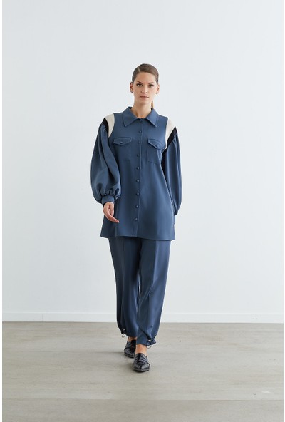 Niqozza Cassi Garnili Pinko Takım Indigo