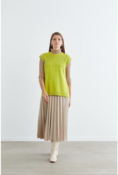 Niqozza Alioth Triko Süveter Yeşil