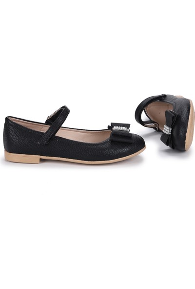 Kiko Kids Pmk 502 Vakko Kelebek Fiyonklu Kız Çocuk Babet Ayakkabı