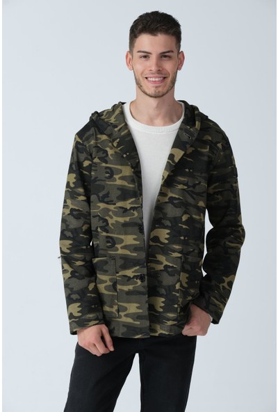 Alexander Gardi Alexandergardı Kamuflaj Desenli Kapüşonlu Hırka (E21-60700) Alexander Gardi Alexandergardı Kamuflaj Desenli Kapüşonlu Hırka (E21-60700)