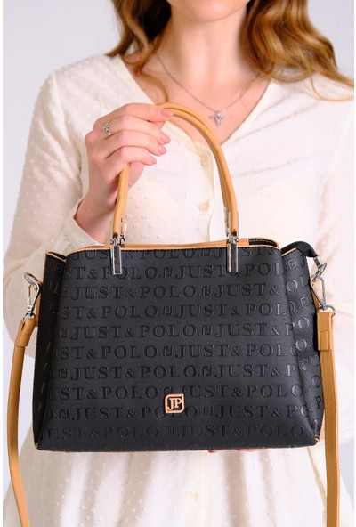 Just Polo Kadın 3 Bölmeli Ayarlanabilir Uzun Askılı El ve Omuz Çantası PBU4018