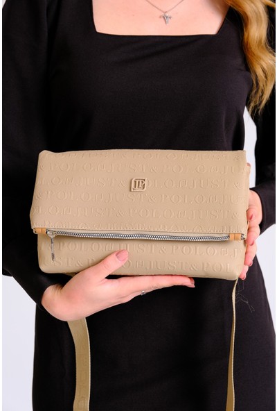 Just Polo Kadın Mıknatıs Kapaklı Ayarlanabilir Uzun Askılı El ve Omuz Çantası PBU4020