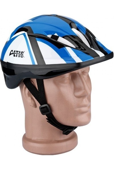 Altis KS10 Bisiklet-Paten Çocuk Kaskı L (59-60 Cm) Mavi Beyaz