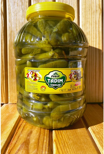 Çubuk Tadım Turşuları Kornişon Salatalık Turşusu 5 kg Çubuk Tadım Turşuları Kornişon Salatalık Turşusu 5 kg