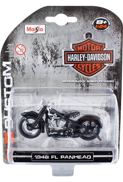 Maisto 1:24 Harley-Davidson 1948 Fl Panhead Motorsiklet Maisto 1:24 Harley-Davidson 1948 Fl Panhead Motorsiklet