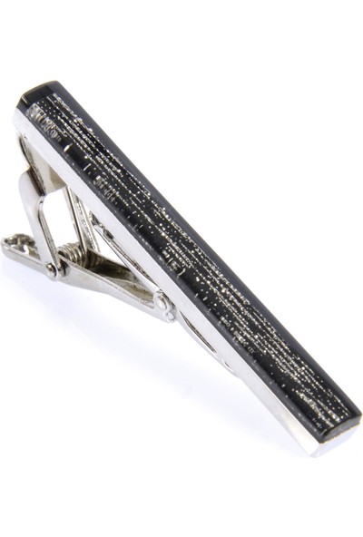 Ala Aksesuar Kravat Iğnesi Siyah Gümüş