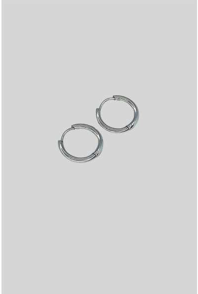 Medblack Jewelry Unisex Çelik Çift Halka Küpe 10MM