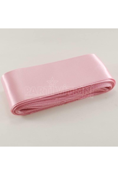 Parti Vitrini Pembe Saten Kurdela 6 Cm. x 10 Metre Parti Vitrini Pembe Saten Kurdela 6 Cm. x 10 Metre