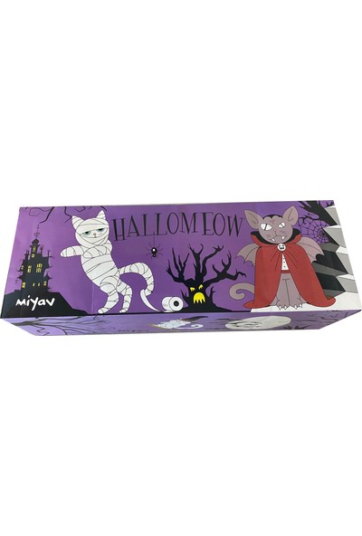 WufWuf Miyav Kedi Tüneli Mor - Beyaz