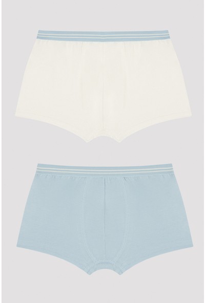 Penti Mavi Erkek Çocuk Together Organic 2li Boxer Penti Mavi Erkek Çocuk Together Organic 2li Boxer