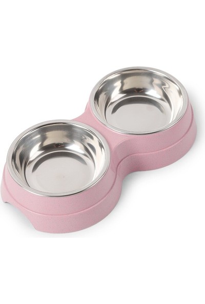 Petoys Çift Pet Kase Paslanmaz Çelik Iç Pet Kase (Yurt Dışından)