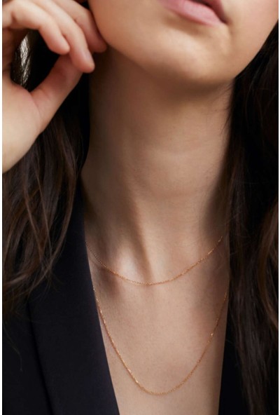 New Obsessions Ince Zincirli Düet Kolye