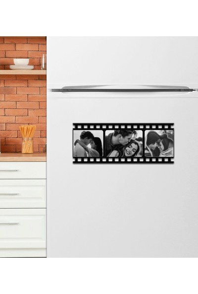 Belnido Kişiye Özel Fotağraflı Üç Ahşap Magnet