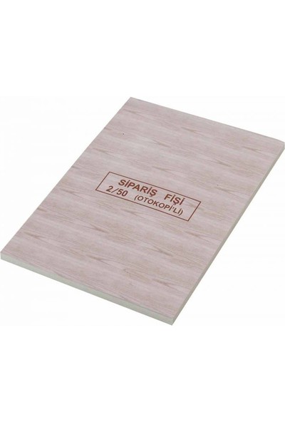 Gürmat Sipariş Fişi Defteri Otokopili 2 Nüsha