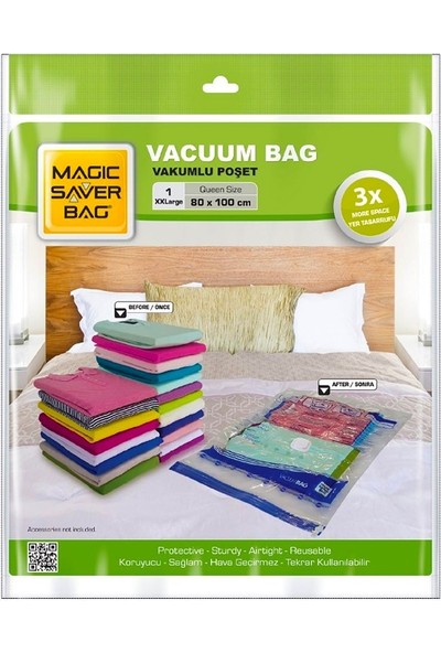 Incirop Vakumlu Hurç Poşet Magic Saver Bag 80 x 100 cm Xxlarge Incirop Vakumlu Hurç Poşet Magic Saver Bag 80 x 100 cm Xxlarge