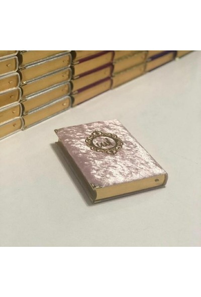 Seccadem Hafız Boy Kadife Kaplı Kuranı Kerim Pudra