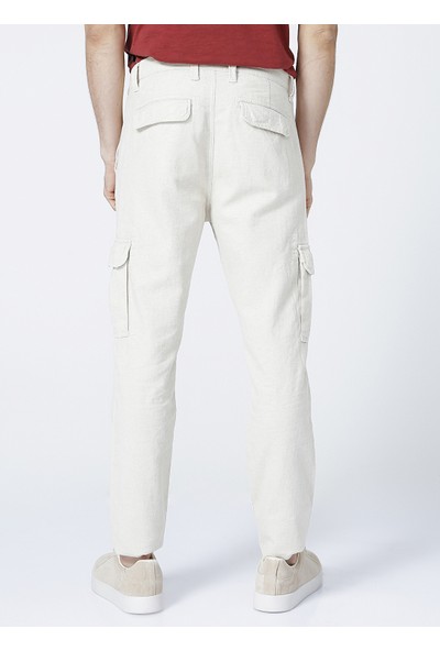 Fabrika Normal Bel Basic Düz Bej ErkekKargo Pantolon - KASI Fabrika Normal Bel Basic Düz Bej ErkekKargo Pantolon - KASI