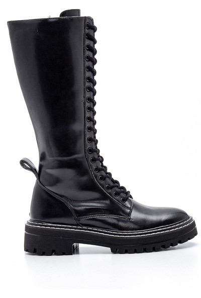 Derimod Kadın Klasik Bağcıklı Çizme