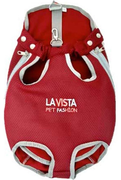 Lavista Ana Kucağı-Kanguru Kedi Köpek Taşıma KIRMIZI XS BEDEN