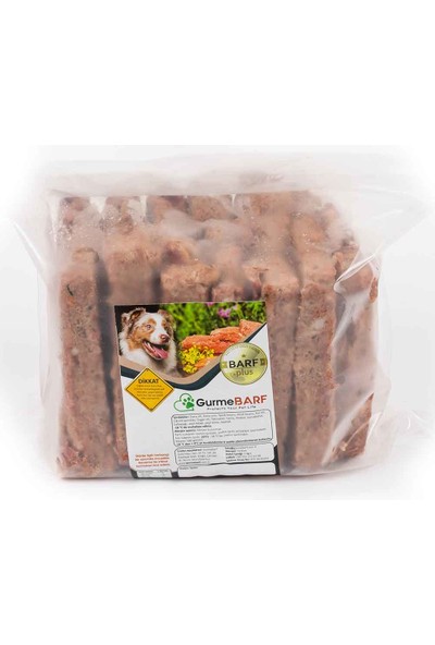 Gurmebarf Barf Plus Köpek Maması 10 kg - 50 Gram Porsiyonlar Halinde