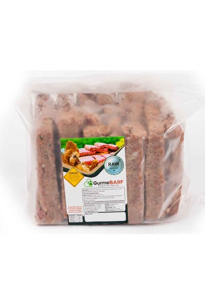 Gurmebarf Raw Special Köpek Maması 20 kg - 50 Gramlık Porsiyonlar Halinde Gurmebarf Raw Special Köpek Maması 20 kg - 50 Gramlık Porsiyonlar Halinde