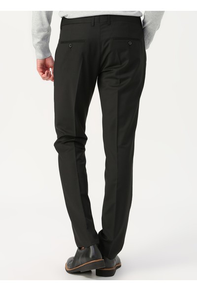 Fabrika Normal Bel Slim Fit Düz Siyah Erkek Klasik Pantolon - KİMYA18/899 Fabrika Normal Bel Slim Fit Düz Siyah Erkek Klasik Pantolon - KİMYA18/899