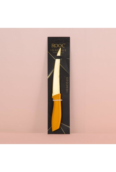 Homedius Gold Rengi Tırtıklı Rooc Bıçak Gold-23 cm Homedius Gold Rengi Tırtıklı Rooc Bıçak Gold-23 cm