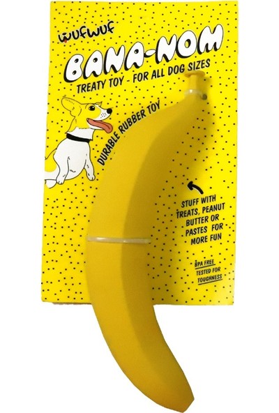 WufWuf Banana Köpek Oyuncağı Sarı WufWuf Banana Köpek Oyuncağı Sarı