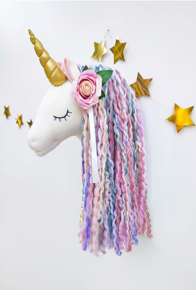 Unicorn Büst Duvar Dekoru