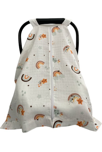 SAYEM Saye-M Müslin Bez Fermuarlı Puset Örtüsü