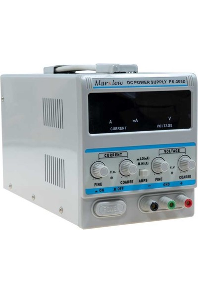 Marxlow Labaratuvar Tipi 0-30 Volt 5 Amper Ayarlanabilir Güç Kaynağı (PS-305D) Marxlow Labaratuvar Tipi 0-30 Volt 5 Amper Ayarlanabilir Güç Kaynağı (PS-305D)
