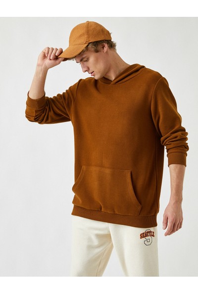 Koton Oversize Basic Kapşonlu Sweatshirt