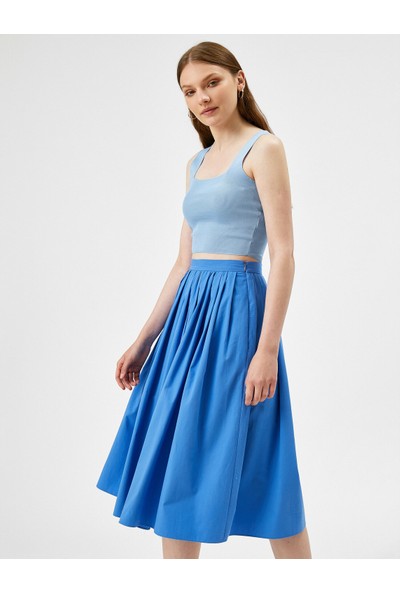 Koton Kare Yaka Kalın Askılı Triko Atlet