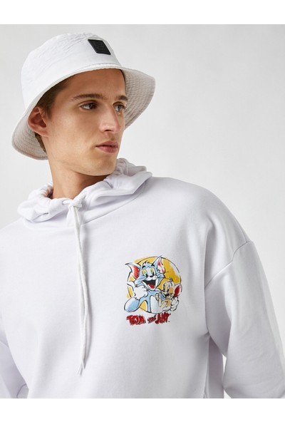 Koton Tom ve Jerry Kapşonlu Sweatshirt Lisanslı Baskılı