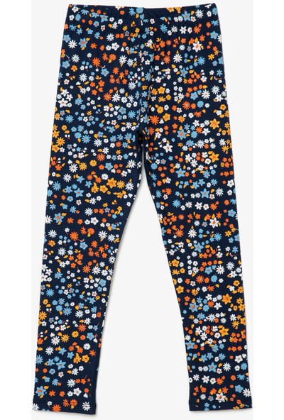 Koton Çiçek Desenli Tayt Pamuklu