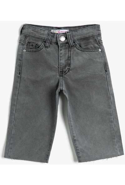 Koton Kız Çocuk Bol Paça Kot Pantolon Pamuklu