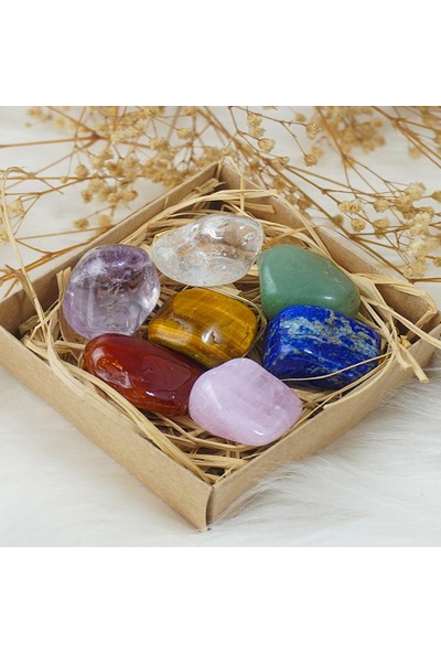 NehirTaş 7'li Doğal Taş Çakra Seti