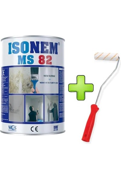 Isonem Ms 82 Küf Nem Boyasi Beyaz 1 kg ve 10 Cm. Parmak Rulo Isonem Ms 82 Küf Nem Boyasi Beyaz 1 kg ve 10 Cm. Parmak Rulo